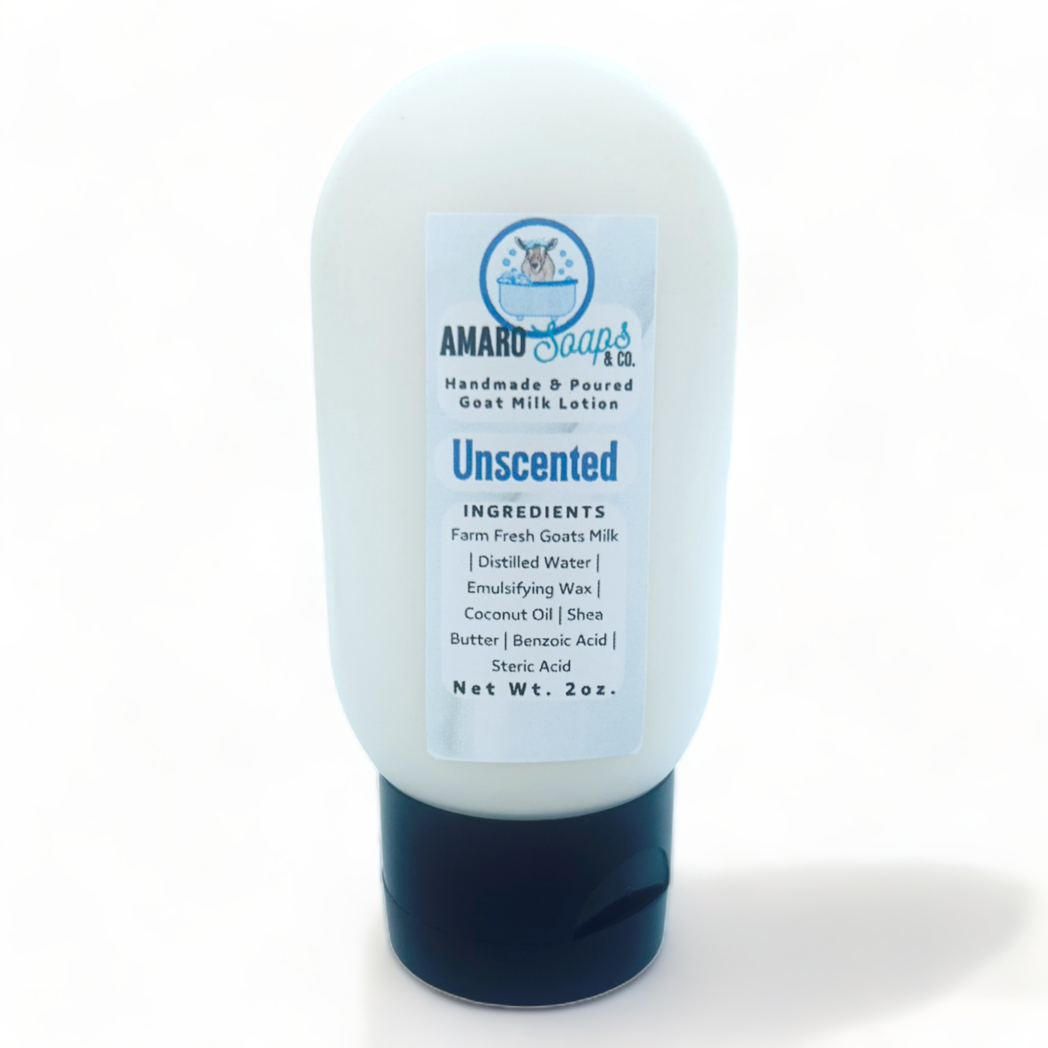 Unscented Travel Goat Milk Lotion – Amaro Soaps & Co.