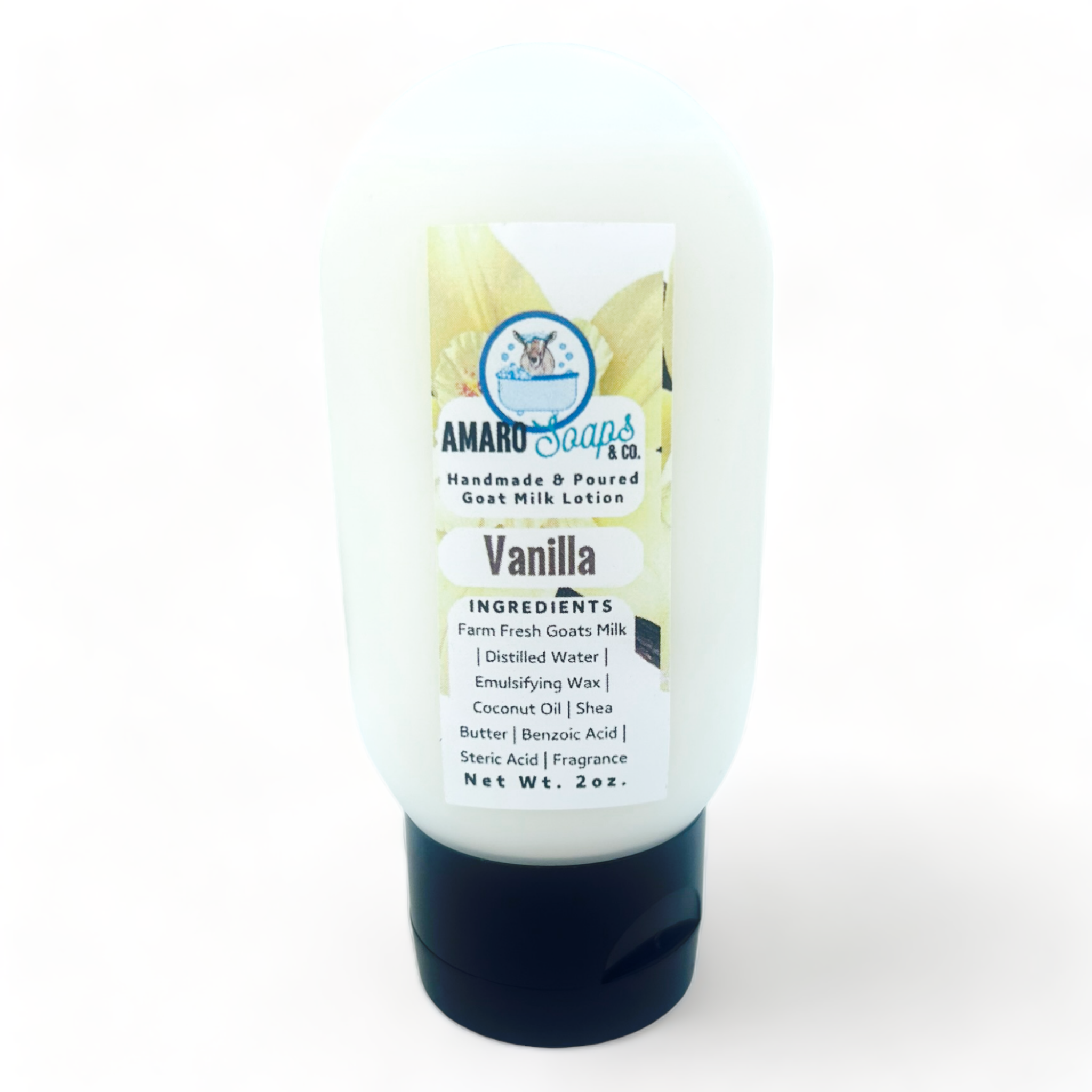 Vanilla Travel Goat Milk Lotion – Amaro Soaps & Co.